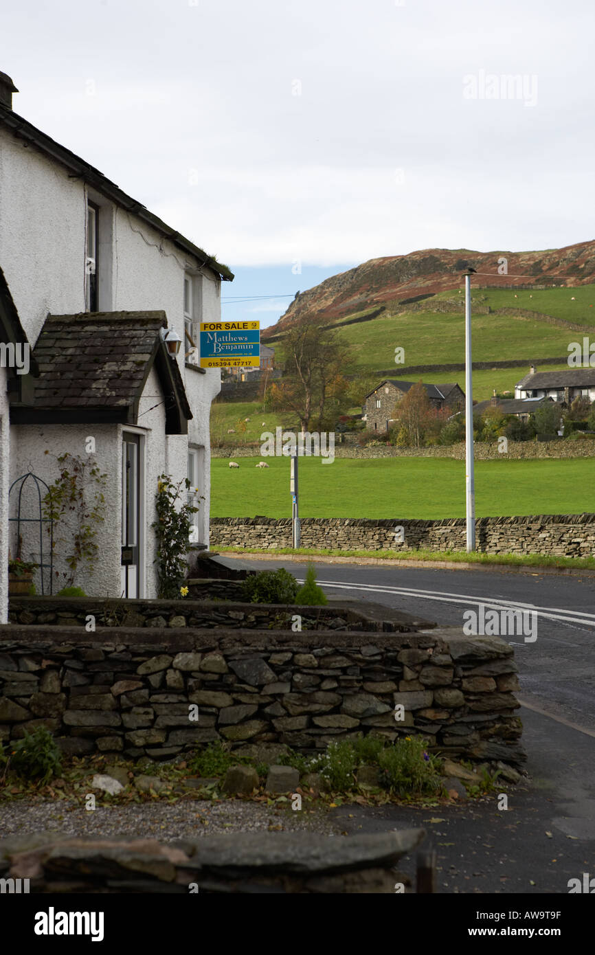 for sale signs in rural England house Stock Photo - Alamy
