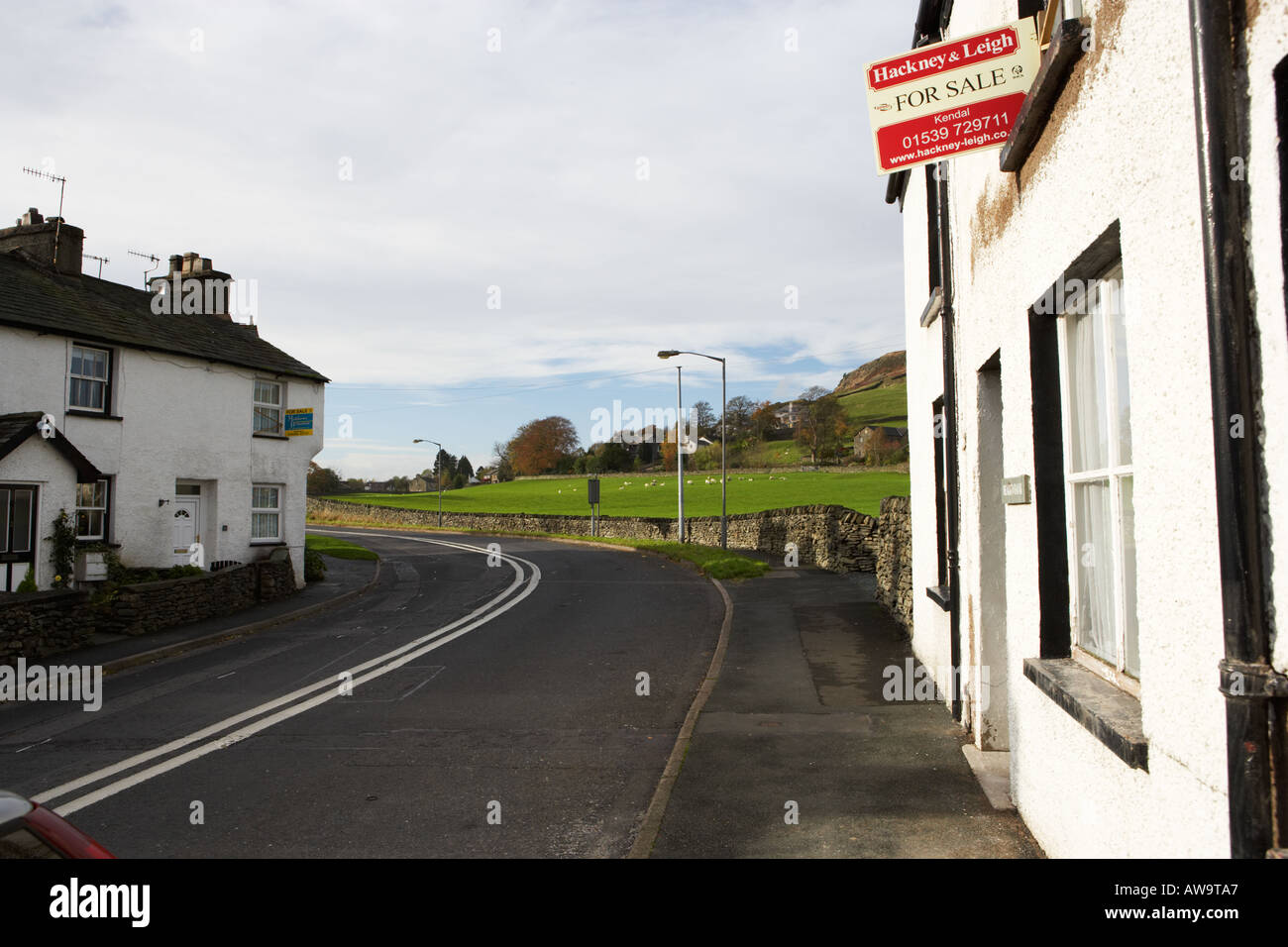 for sale signs in rural England house Stock Photo - Alamy