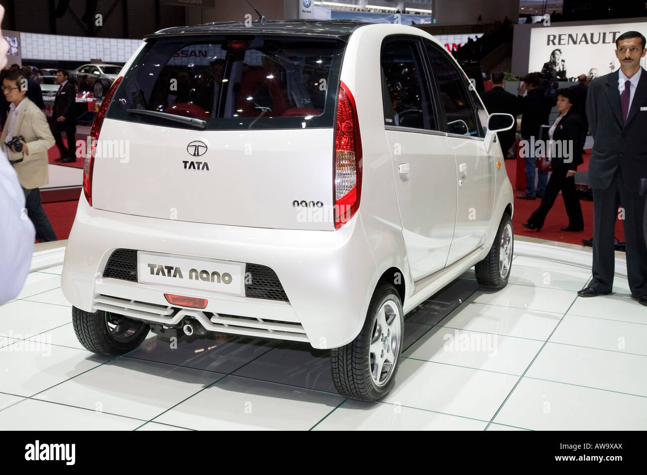 Tata Nano European launch at a Motor Show 2008 Stock Photo - Alamy
