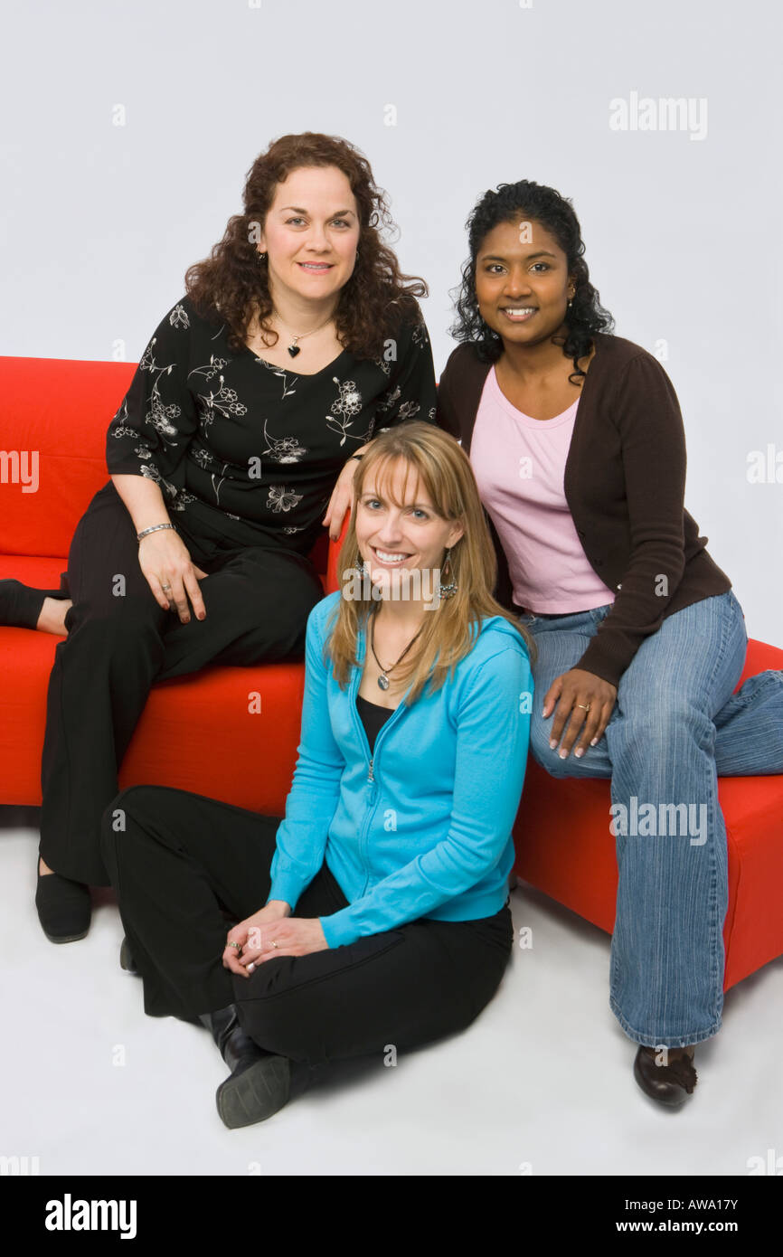 Portrait of three women Stock Photo - Alamy