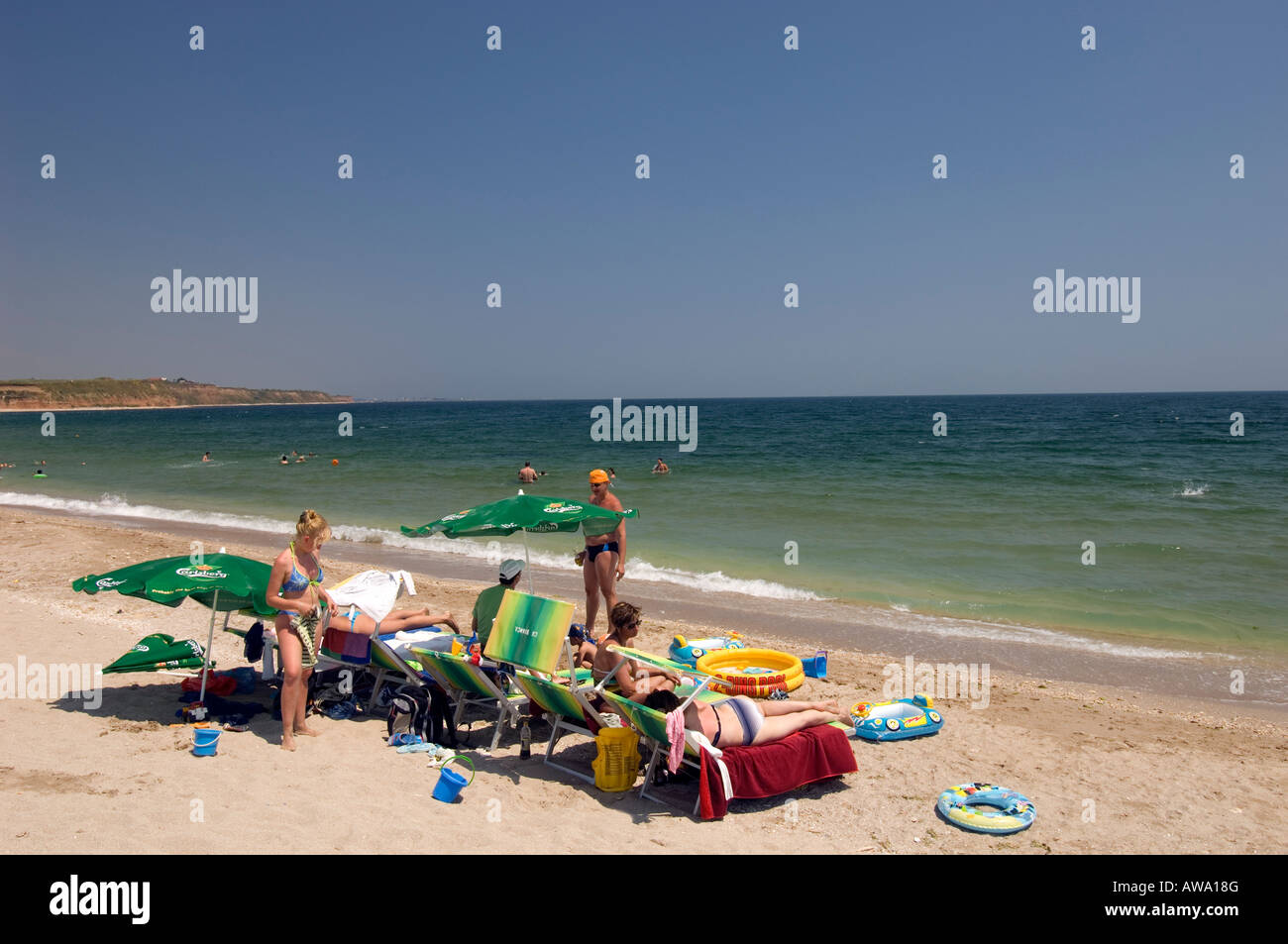 Europe Romania Black Sea Coast Vama Veche fishing village and beach ...