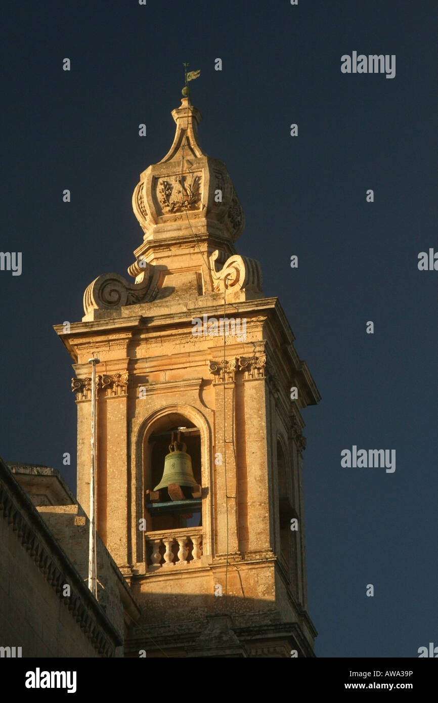 Bell tower at Mdina, Malta Stock Photo - Alamy