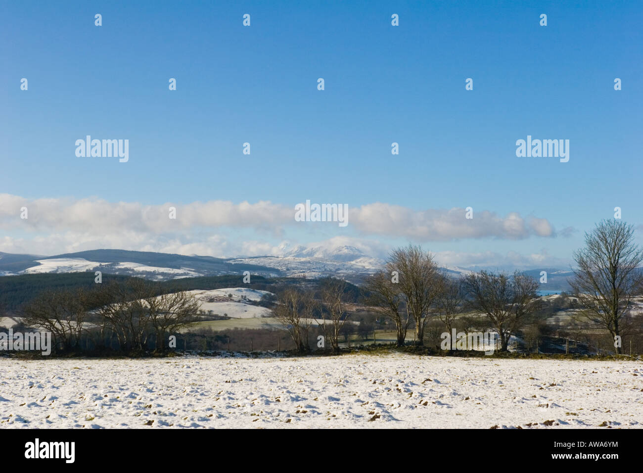 Welsh snow scene hi-res stock photography and images - Alamy