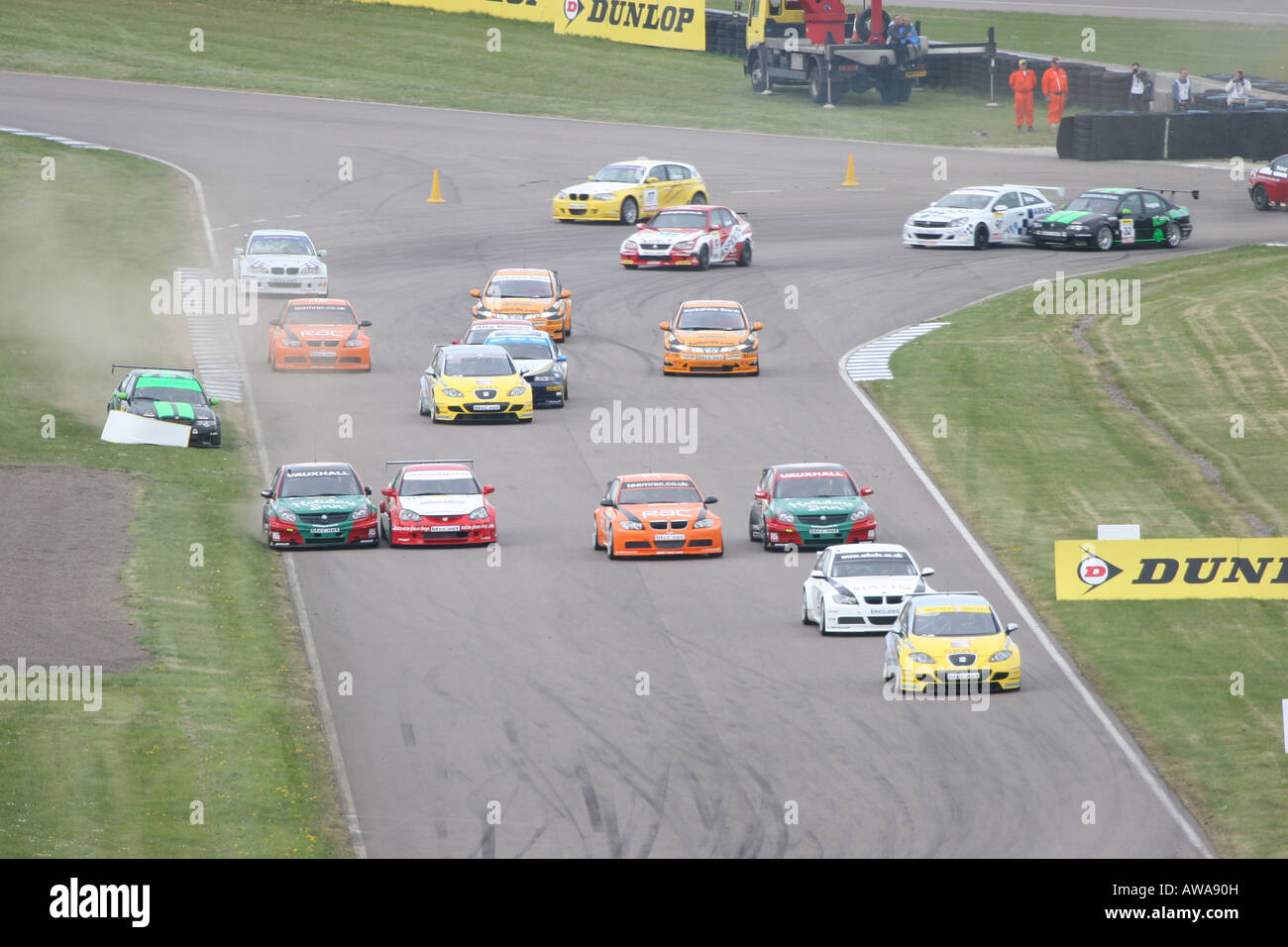 BTCC British Touring Car Championship race at Rockingham Stock Photo ...