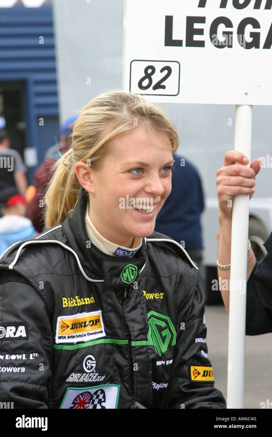 Fiona Leggate BTCC touring car driver Stock Photo - Alamy