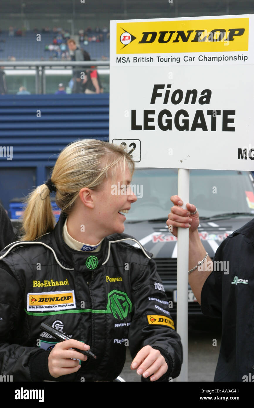 Fiona Leggate BTCC driver Stock Photo - Alamy