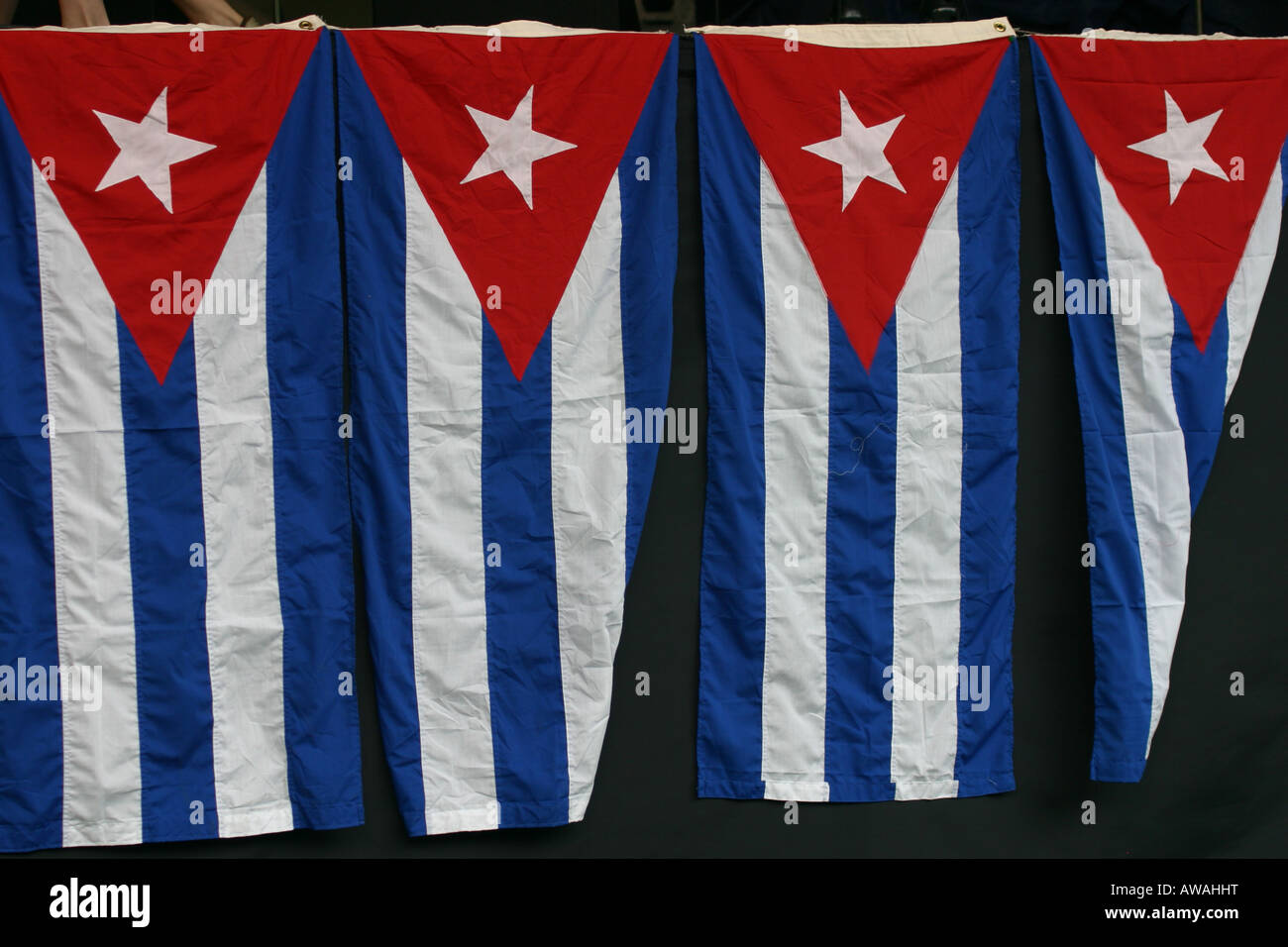 collection of vertical national flag flags of cuba Stock Photo - Alamy