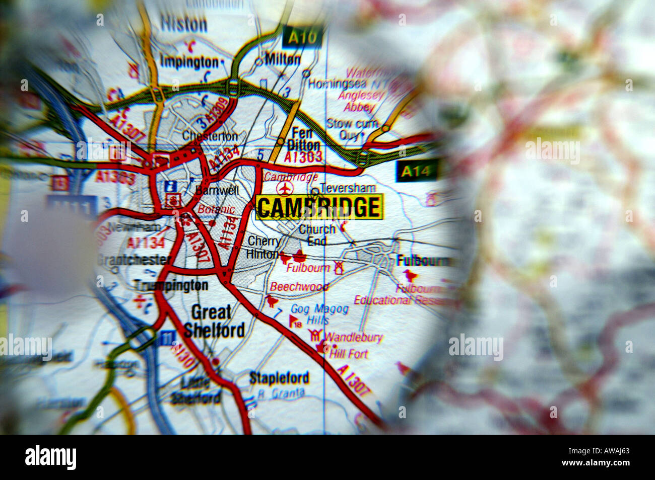 Cambridge map hi-res stock photography and images - Alamy