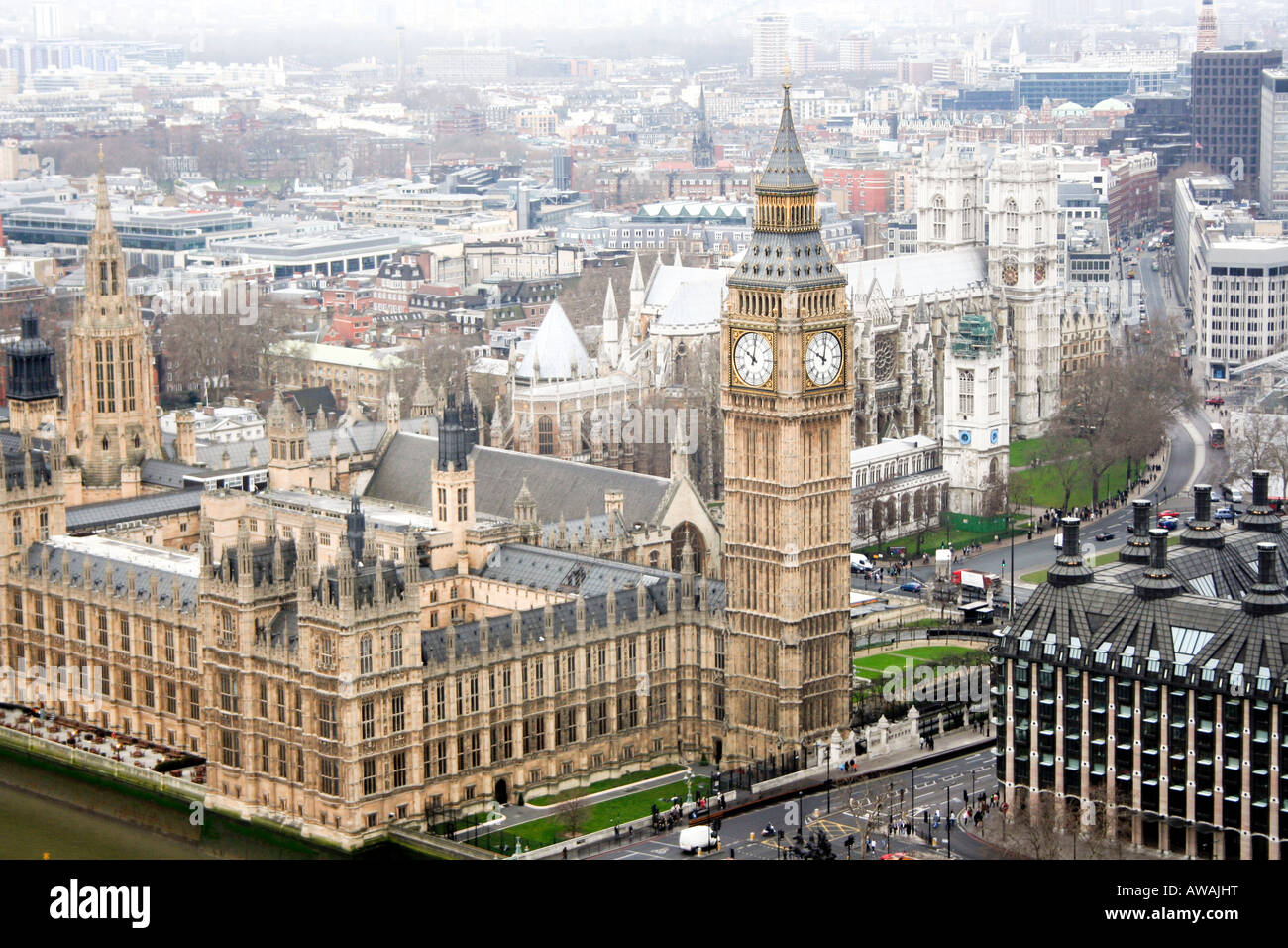 Big Ben View From London Eye, London, England, United Kingdom Stock ...