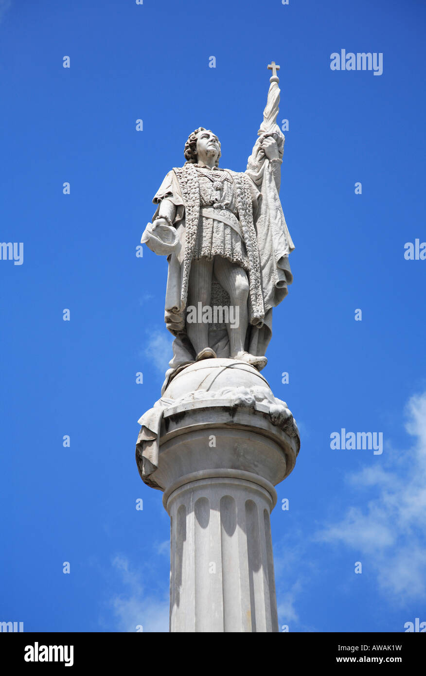 Plaza Colon Christopher Columbus Statue Old San Juan Puerto Rico ...