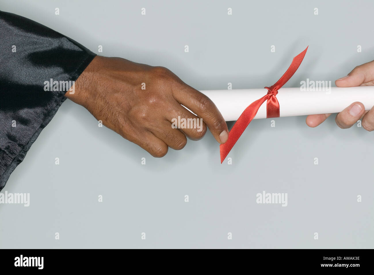 Receiving diploma hi-res stock photography and images - Alamy