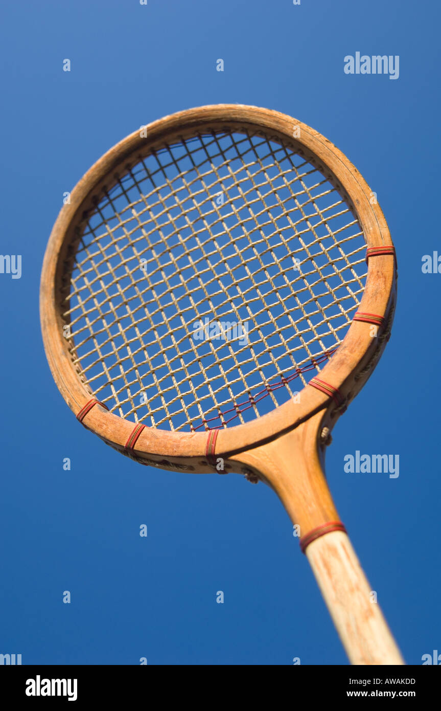 Old fashioned wooden tennis racket hi-res stock photography and images ...