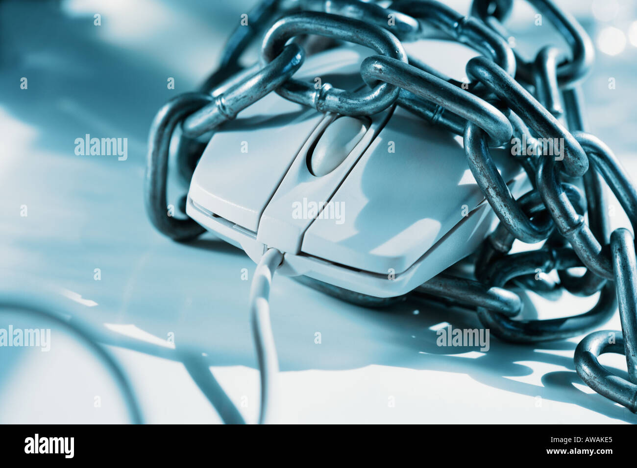 Computer in chains hi-res stock photography and images - Alamy