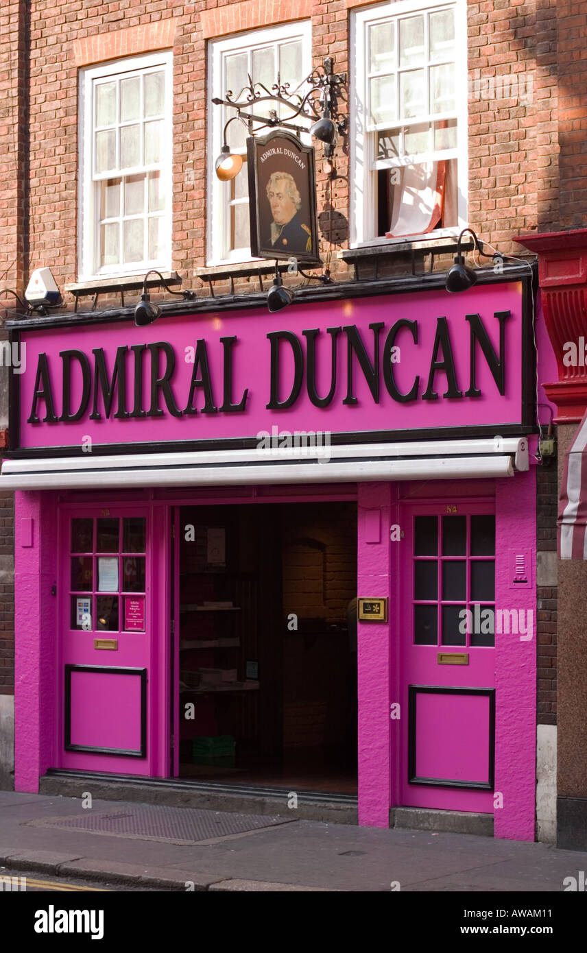 The Admiral Duncan public house Old Compton Street London Stock Photo ...