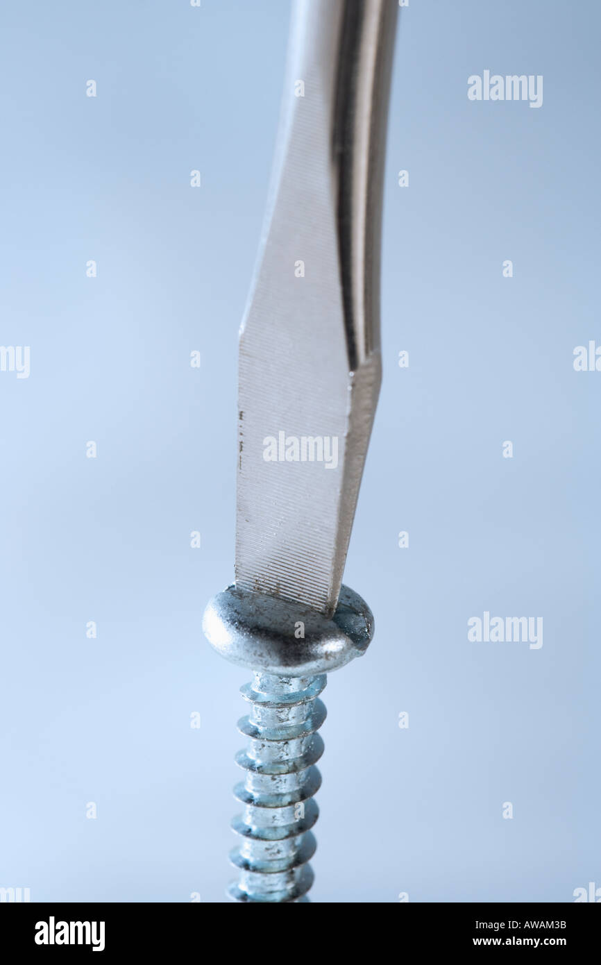 Slotted screw hi-res stock photography and images - Alamy