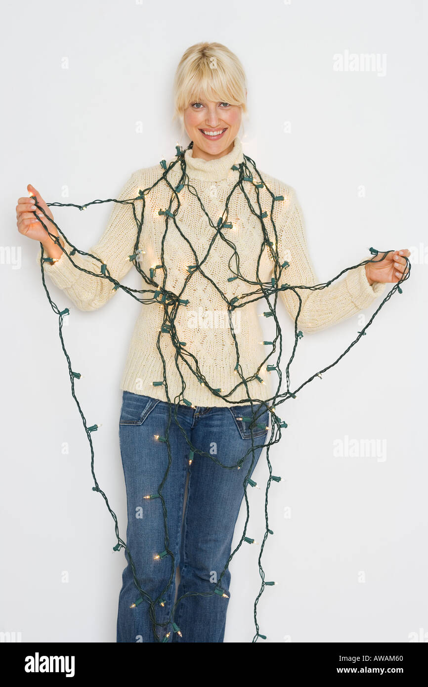 Tangled up in christmas lights hi-res stock photography and images - Alamy