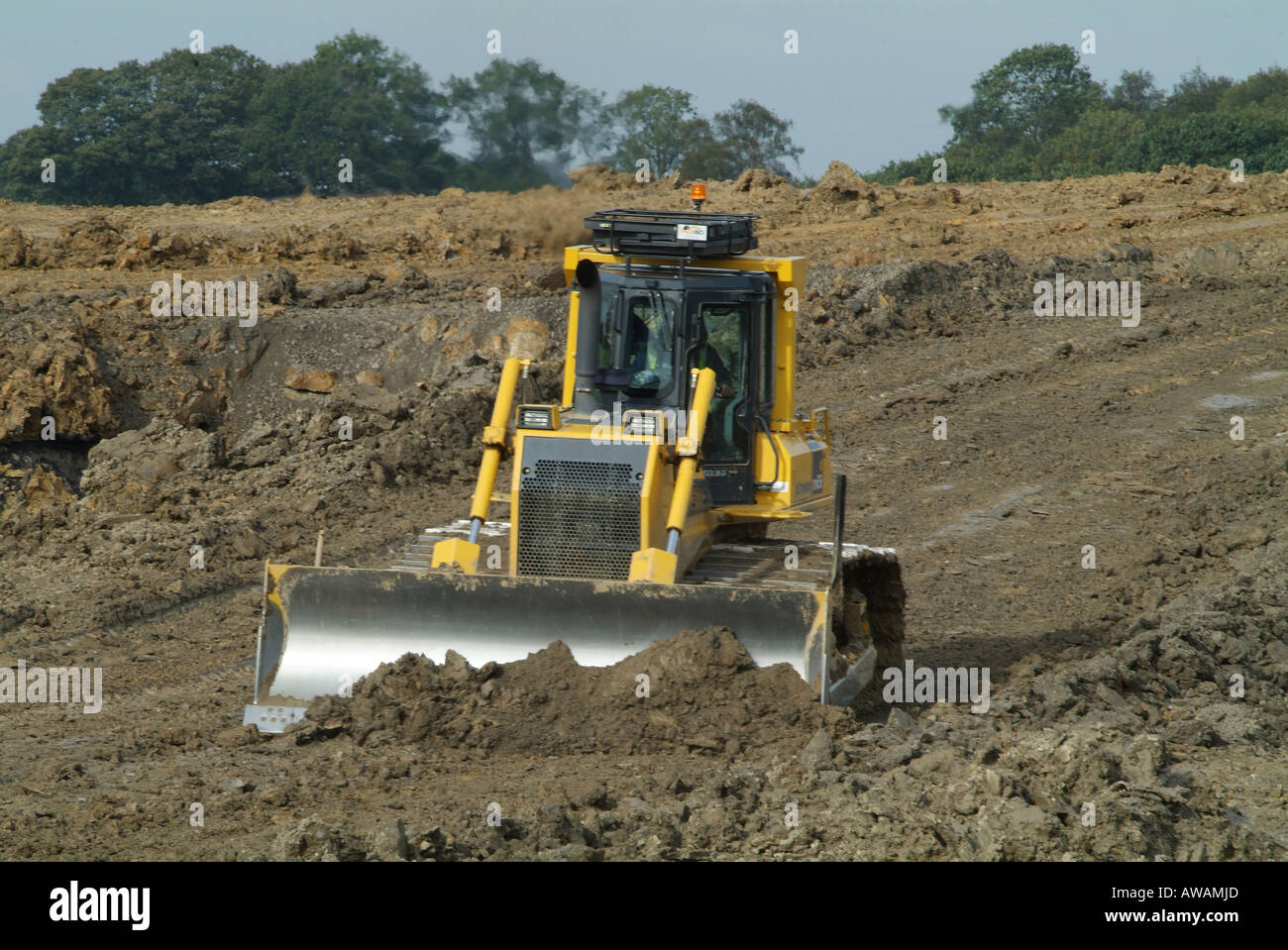 Earth Moving on UK Construction site 2006 Stock Photo - Alamy