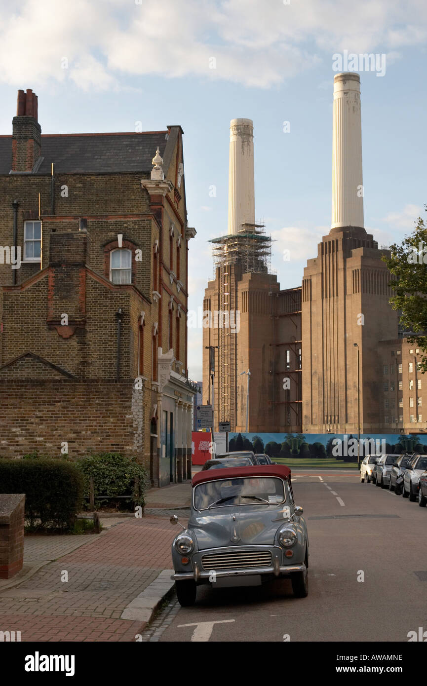 Battersea Power Station and surrounding neighbourhood in London England ...