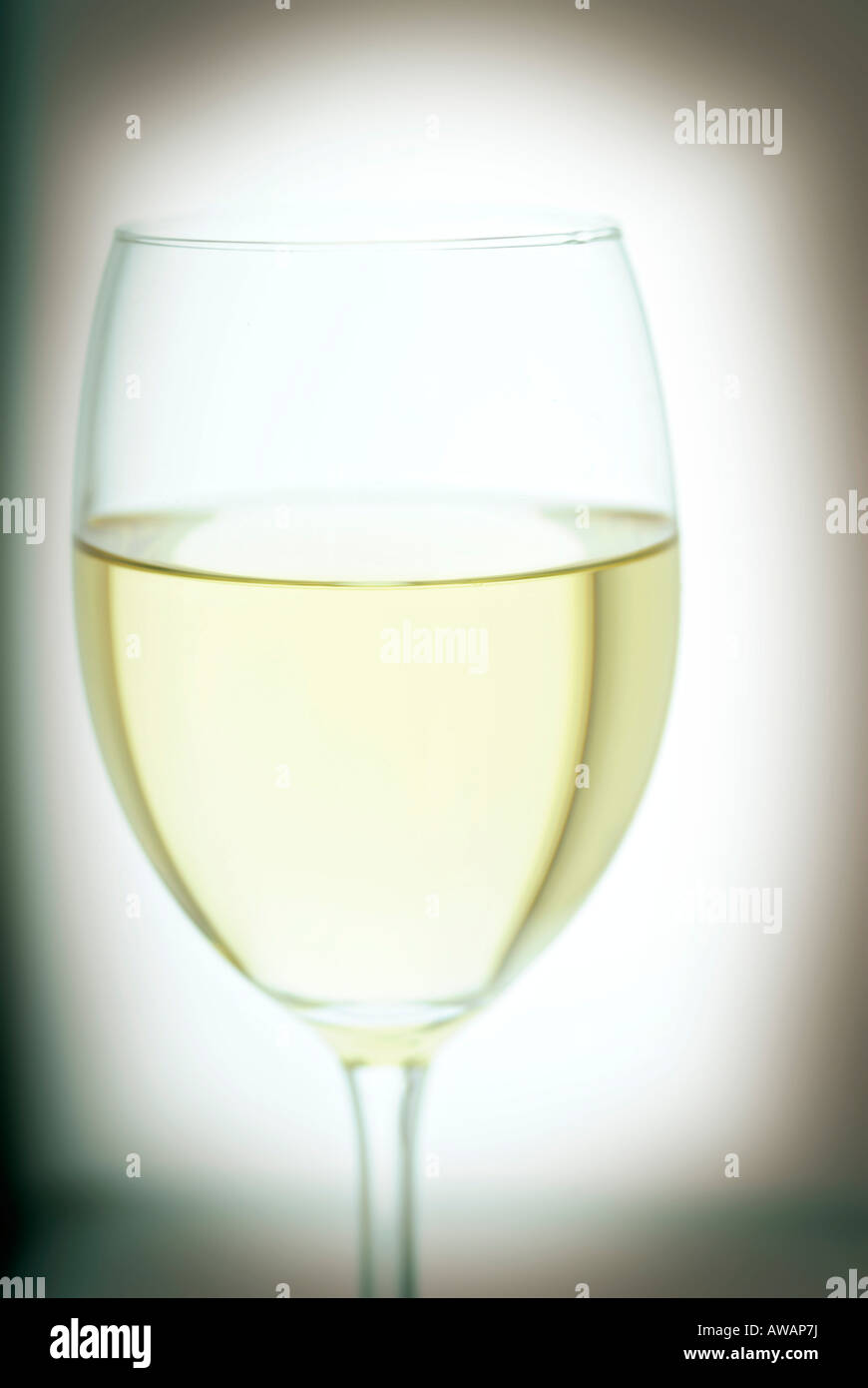 Glass of White Wine Stock Photo - Alamy