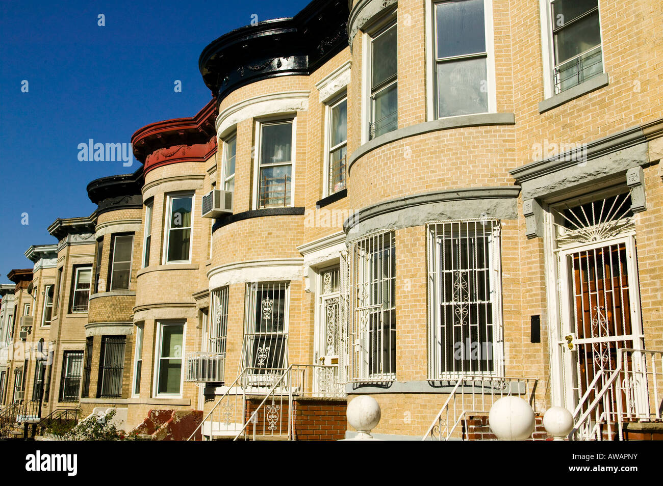 Row houses in New York City, New York, USA Stock Photo - Alamy