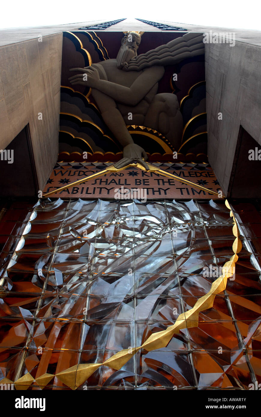 Entrance to the Rockefeller center Stock Photo - Alamy