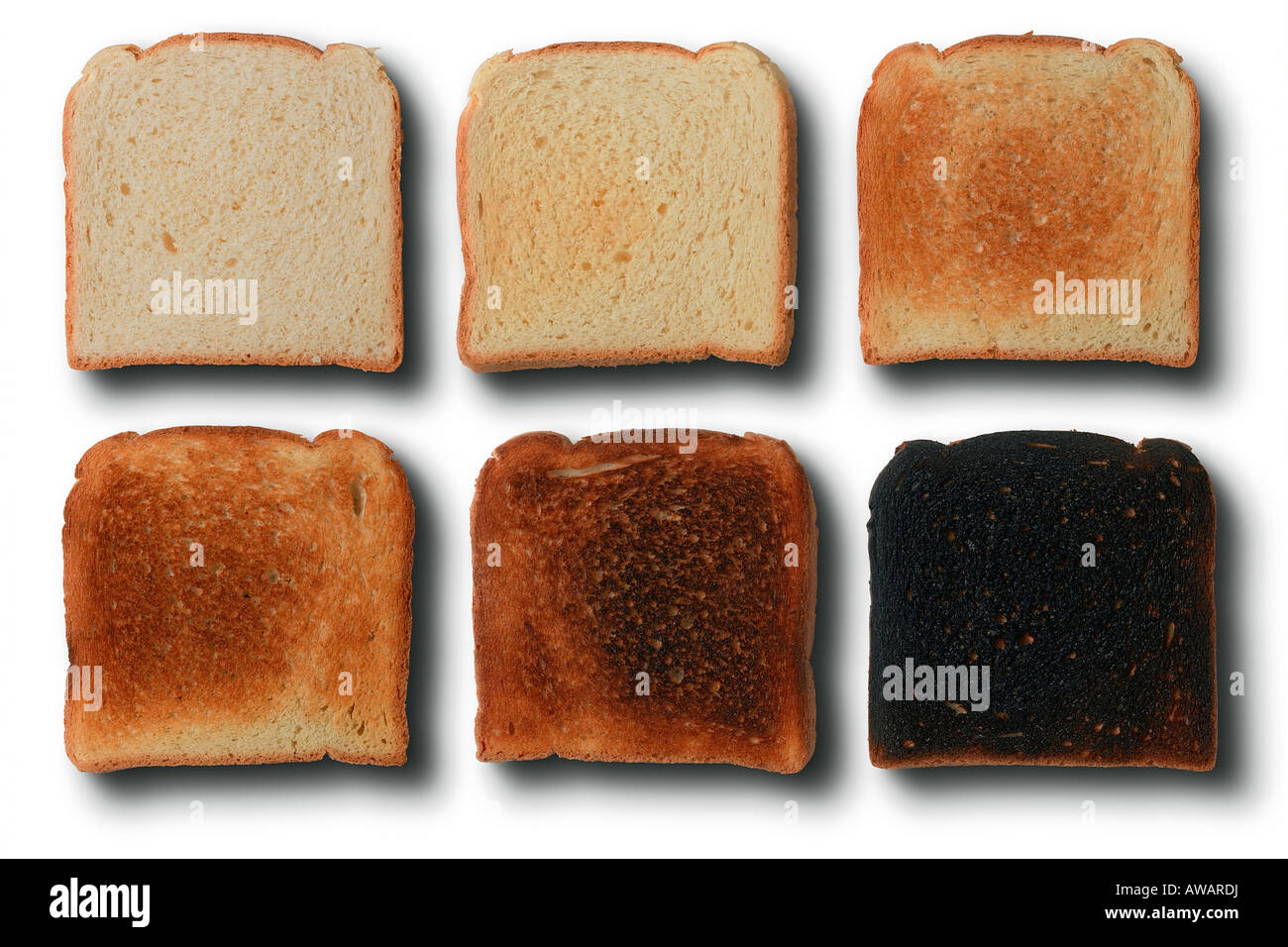 Awardj six stages of toast hi-res stock photography and images - Alamy