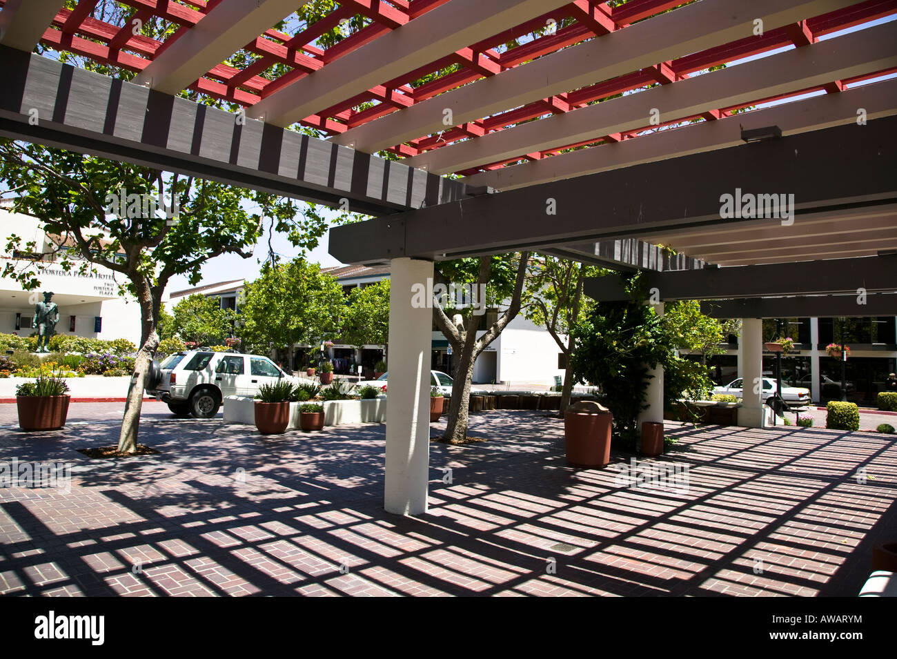 Portola Plaza Monterey Bay, California, USA Stock Photo - Alamy