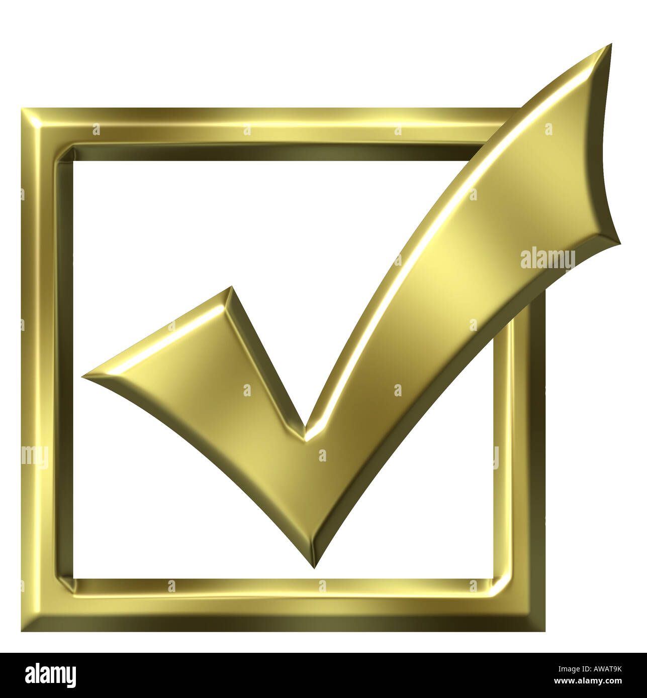 Ticked box symbol hi-res stock photography and images - Alamy