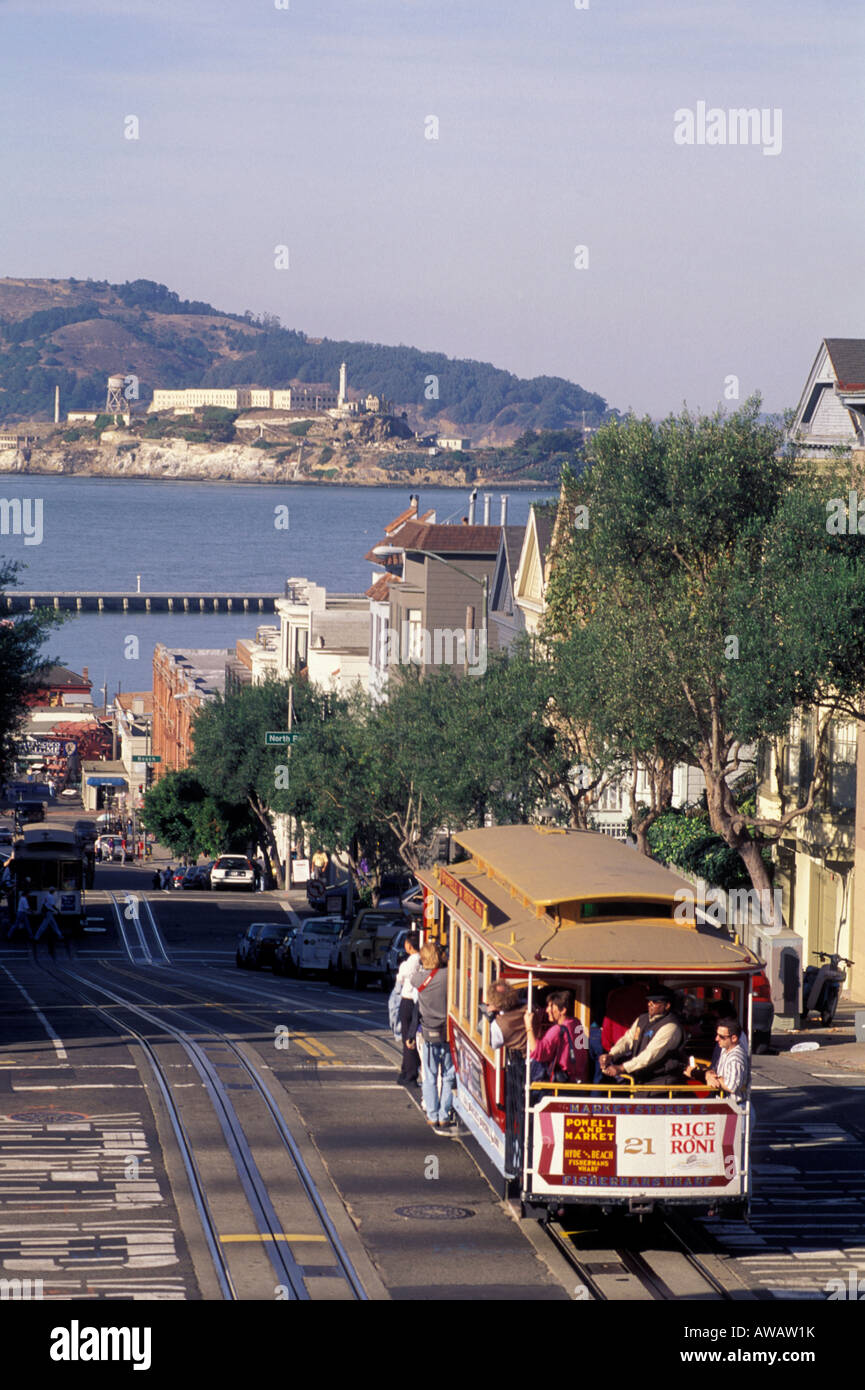 Cable car in San Francisco California Stock Photo - Alamy