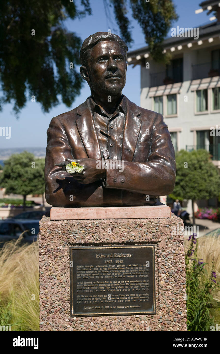 Ed Ricketts Memorial Cannery Row Monterey Bay, California, USA Stock ...