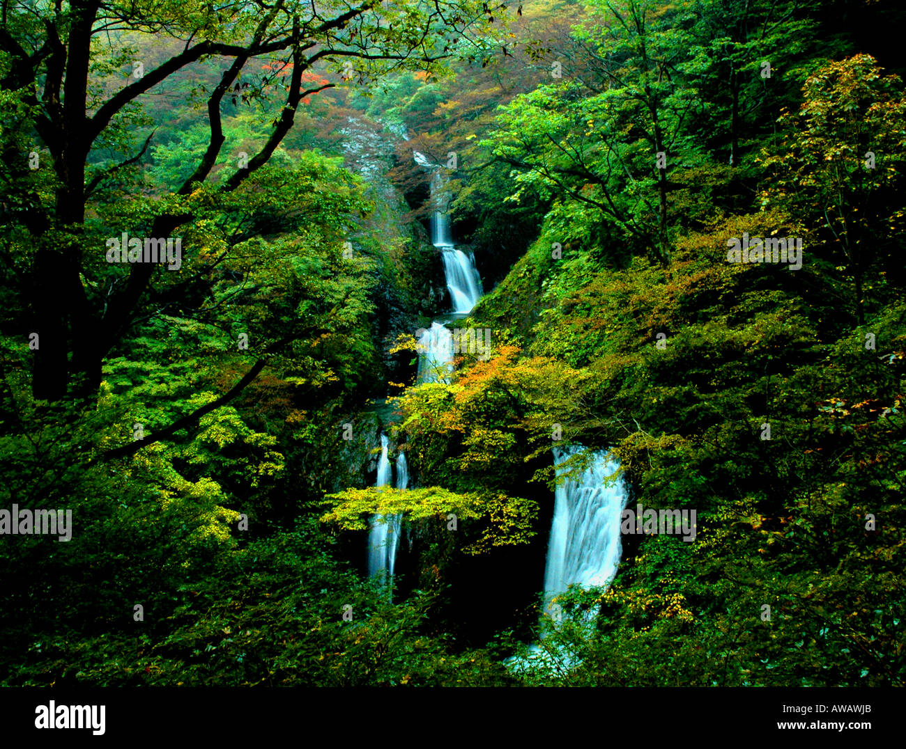 Ju Ni Taki (Twelve Waterfalls) in the Shonai Region of Yamagata ...