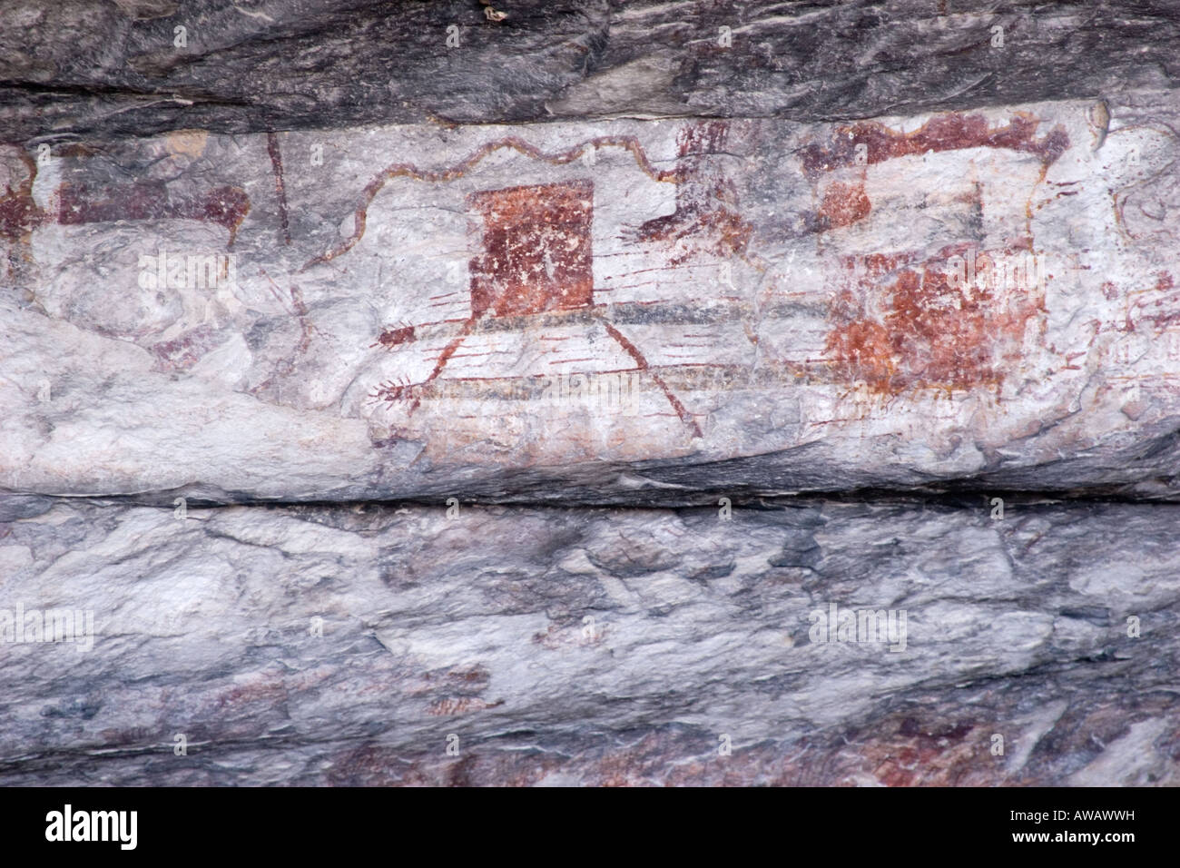 4000 year old Native American Pictographs Stock Photo - Alamy