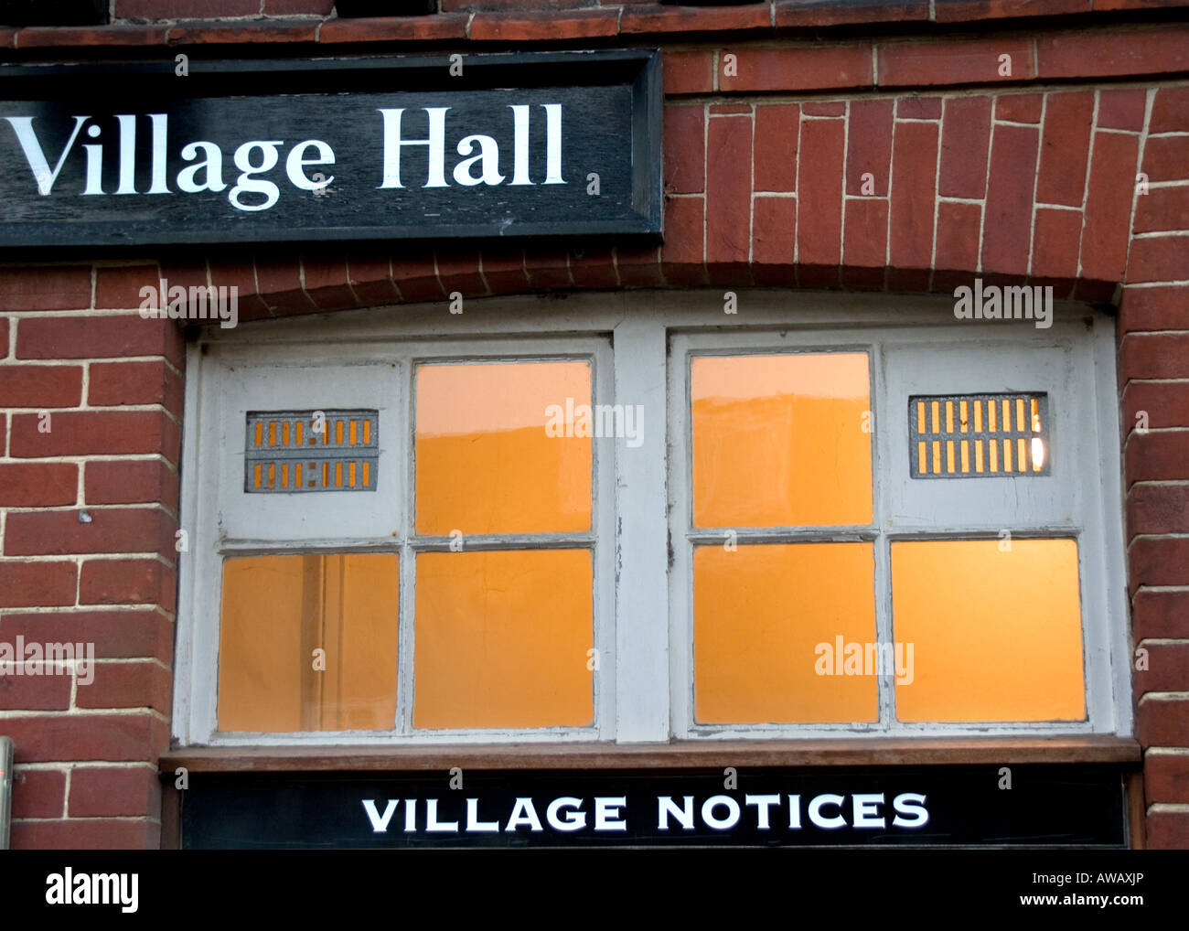 English village hall community window hi-res stock photography and ...