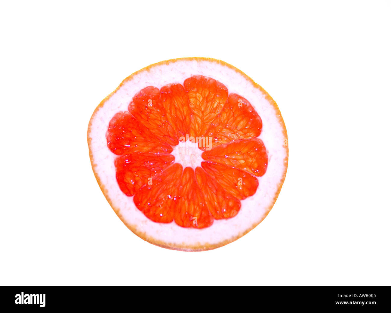 Grapefruit Slice Cutout Stock Photo - Alamy