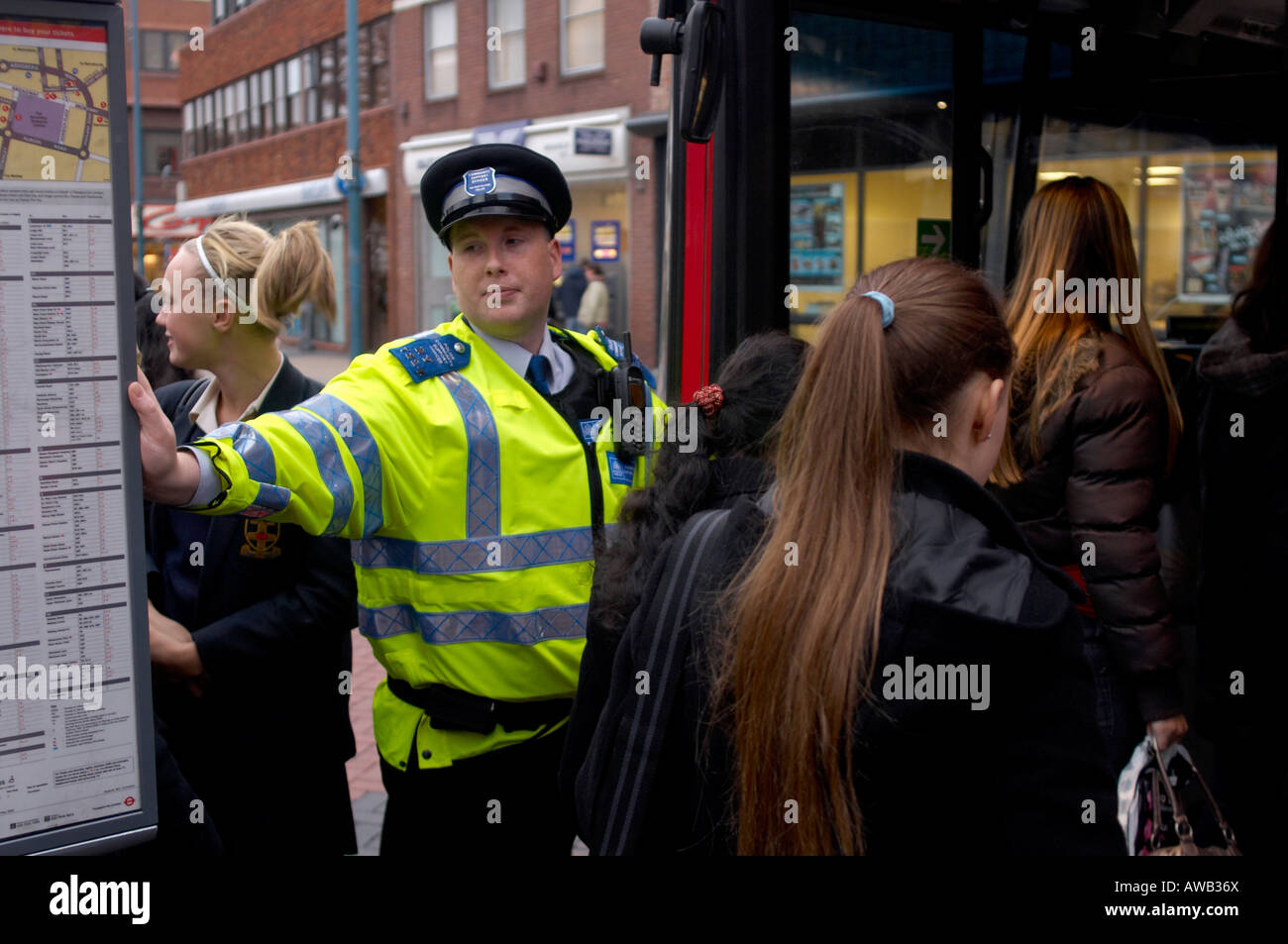 Community Police officer Trevor Hamsere On the bus route where many ...
