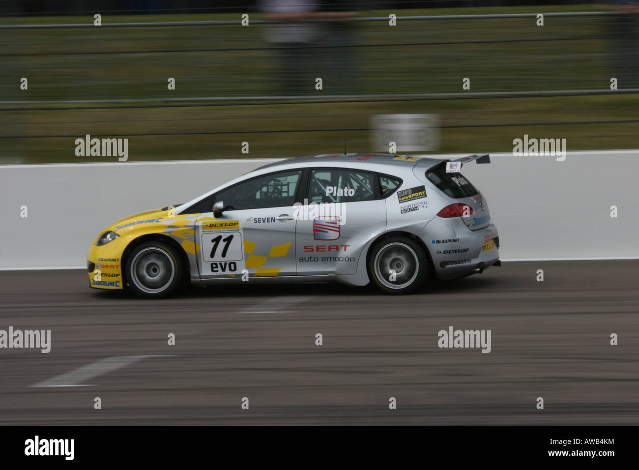 Jason Plato in the Seat Leon BTCC touring car Stock Photo - Alamy