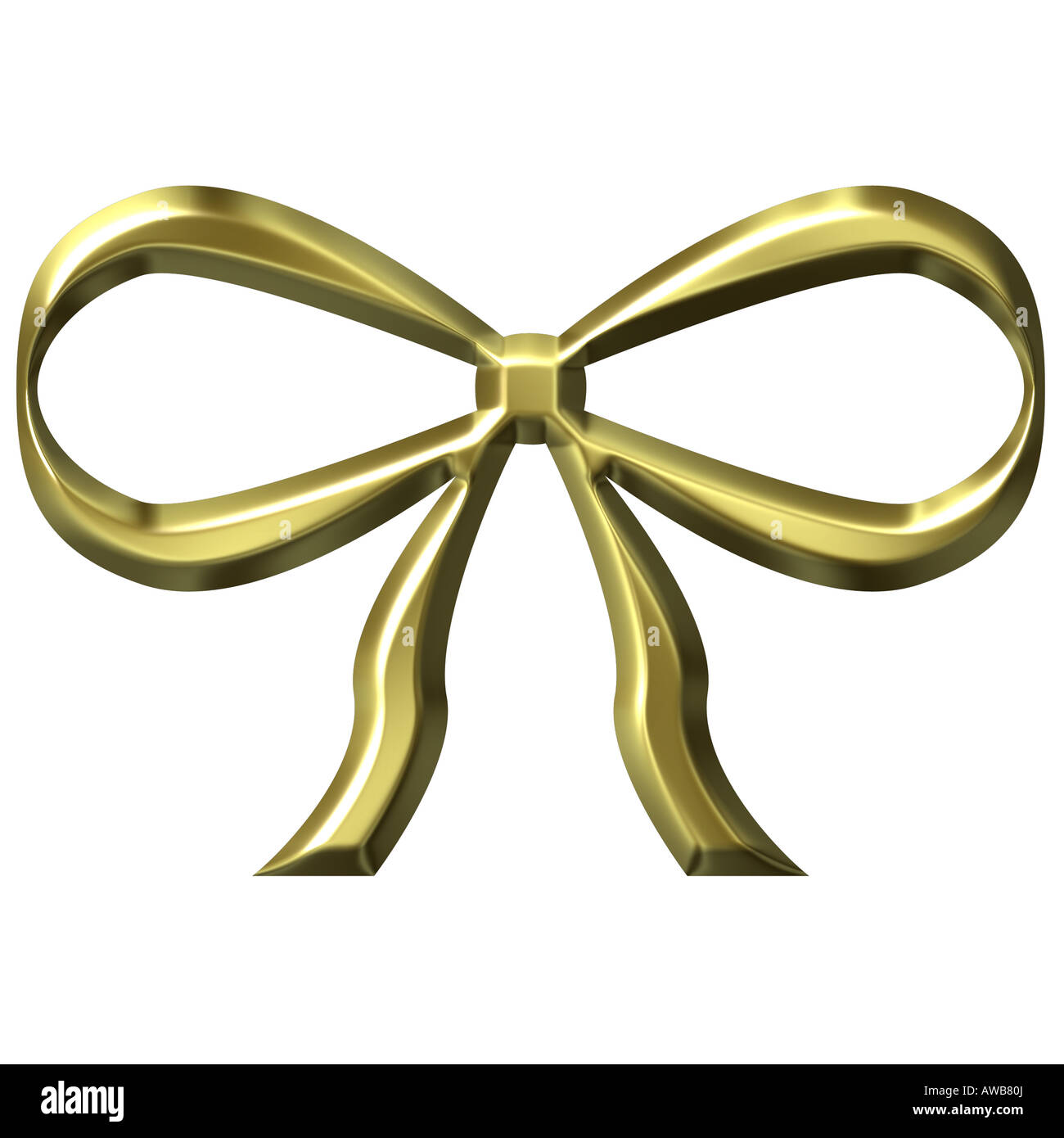 Gold bow knot Cut Out Stock Images & Pictures - Alamy