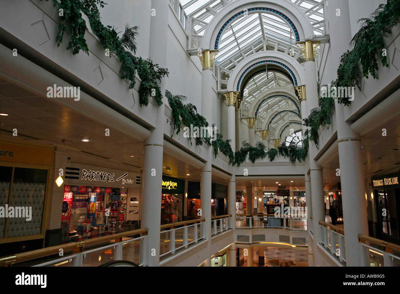 Queen's Arcade shopping centre Cardiff Wales UK Stock Photo - Alamy
