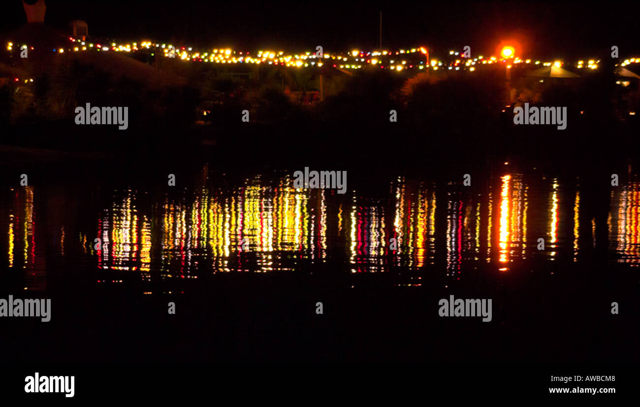Reflections at night Stock Photo - Alamy