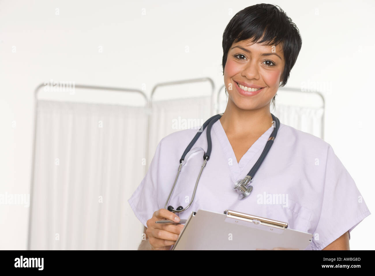 Portrait of female health practitioner Stock Photo - Alamy