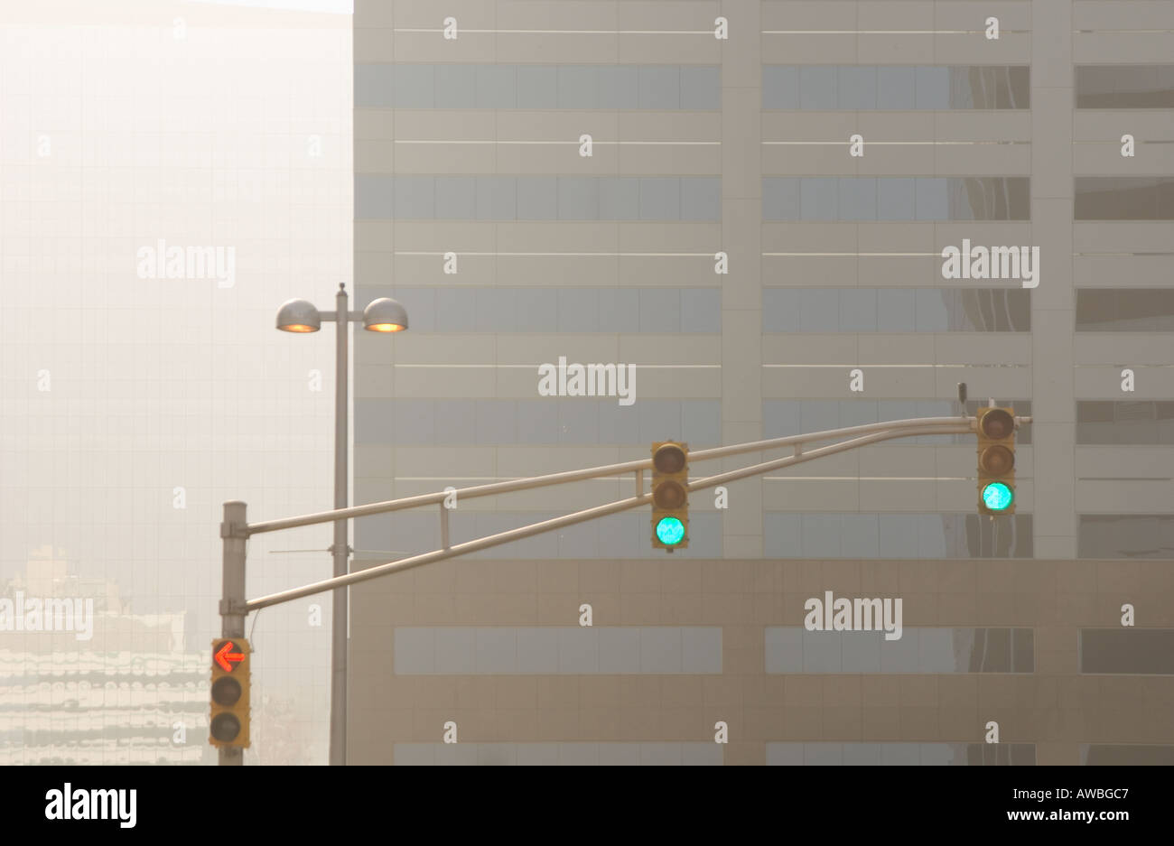 Green lights at traffic signal Stock Photo - Alamy