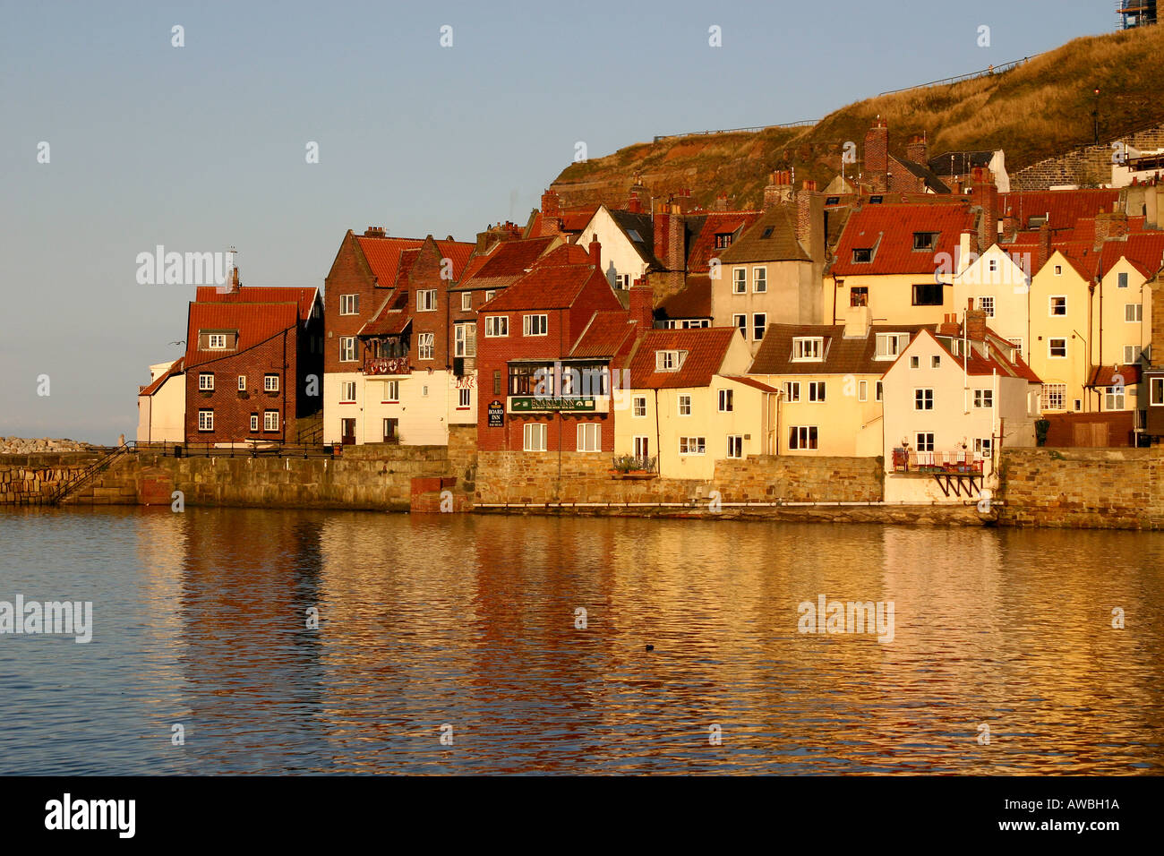 Whitby south cliff Stock Photo - Alamy