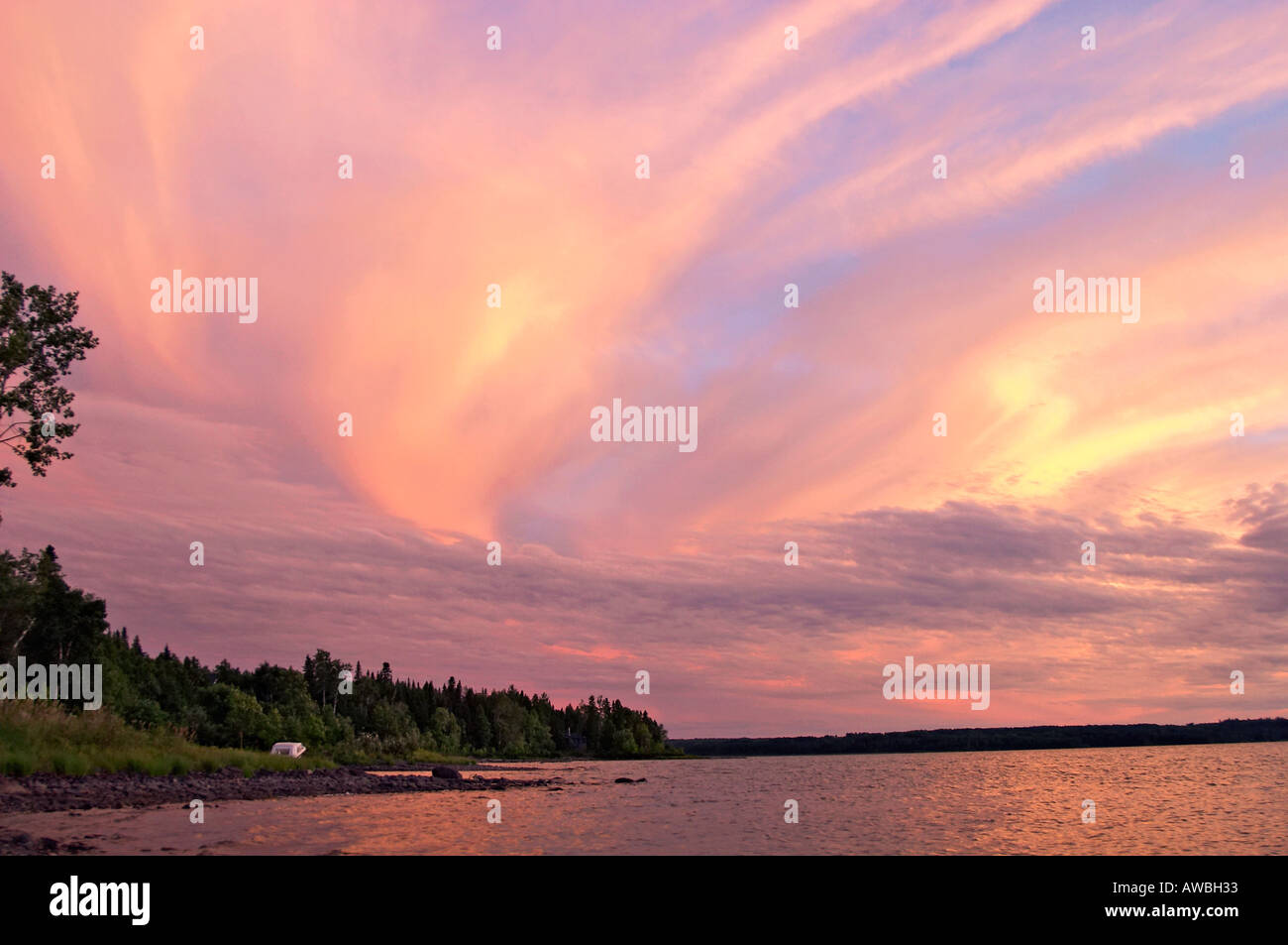 Landscape Abitibi Quebec Canada Stock Photo - Alamy