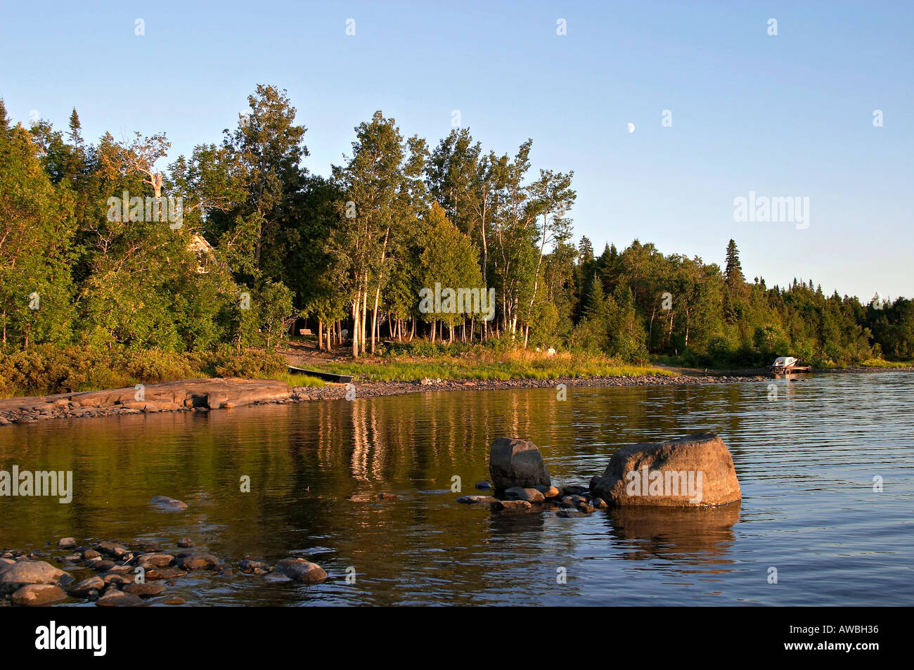 Landscape Abitibi Quebec Canada Stock Photo - Alamy