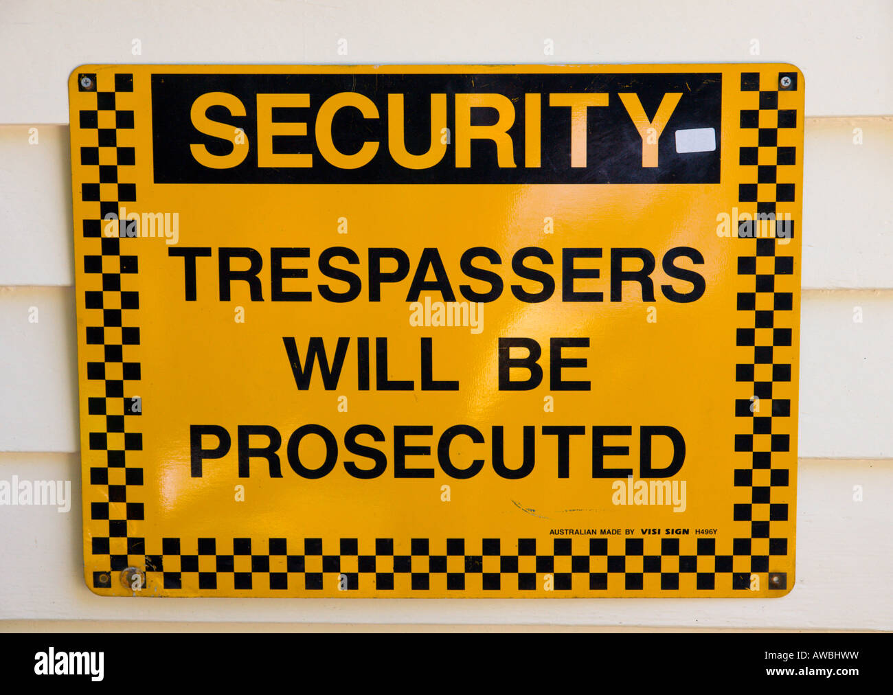 Trespassers will be prosecuted hi-res stock photography and images - Alamy