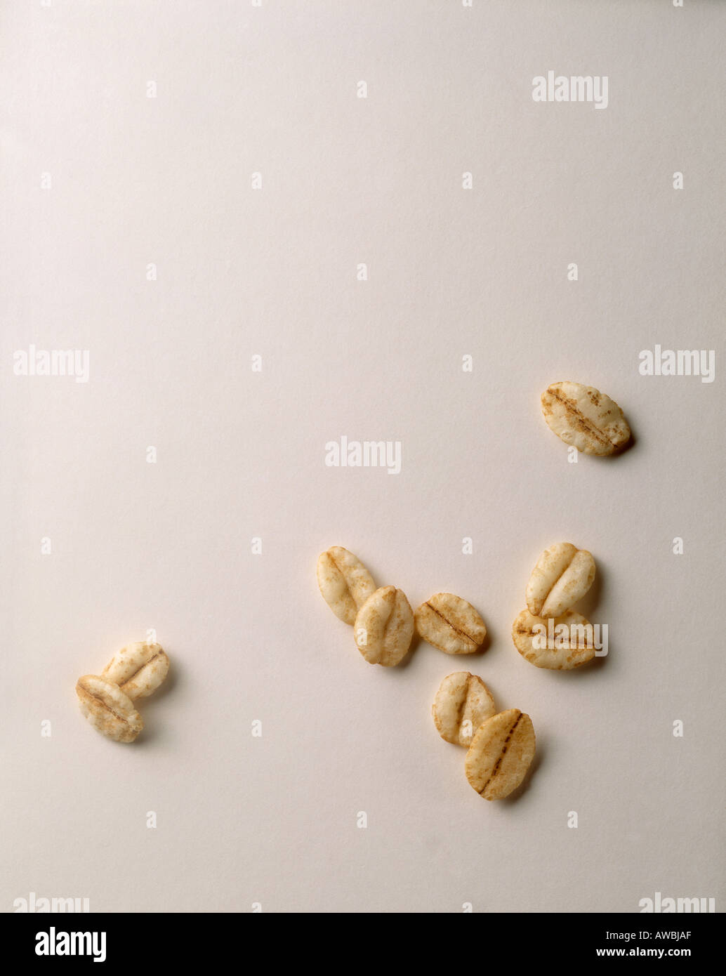 rice wheat crispy cereal breakfast Menu copy space Stock Photo - Alamy