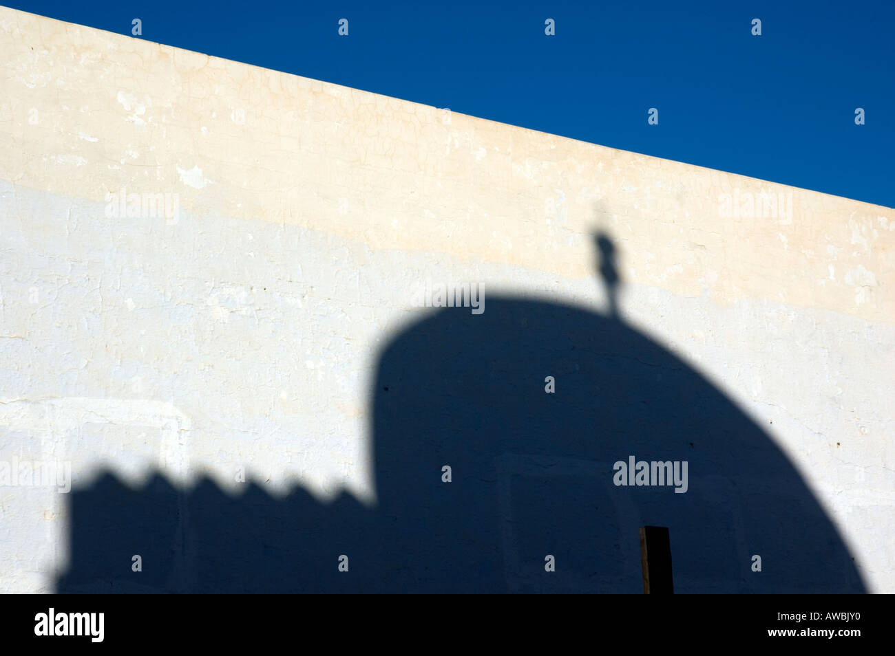 Shadow silhouette of a mosque dome in Kairouan, Tunisia Stock Photo - Alamy