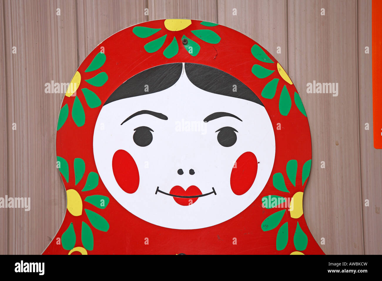 Russia, Moscow, Arbat Street,traditional Russian Doll, Drawing Stock ...