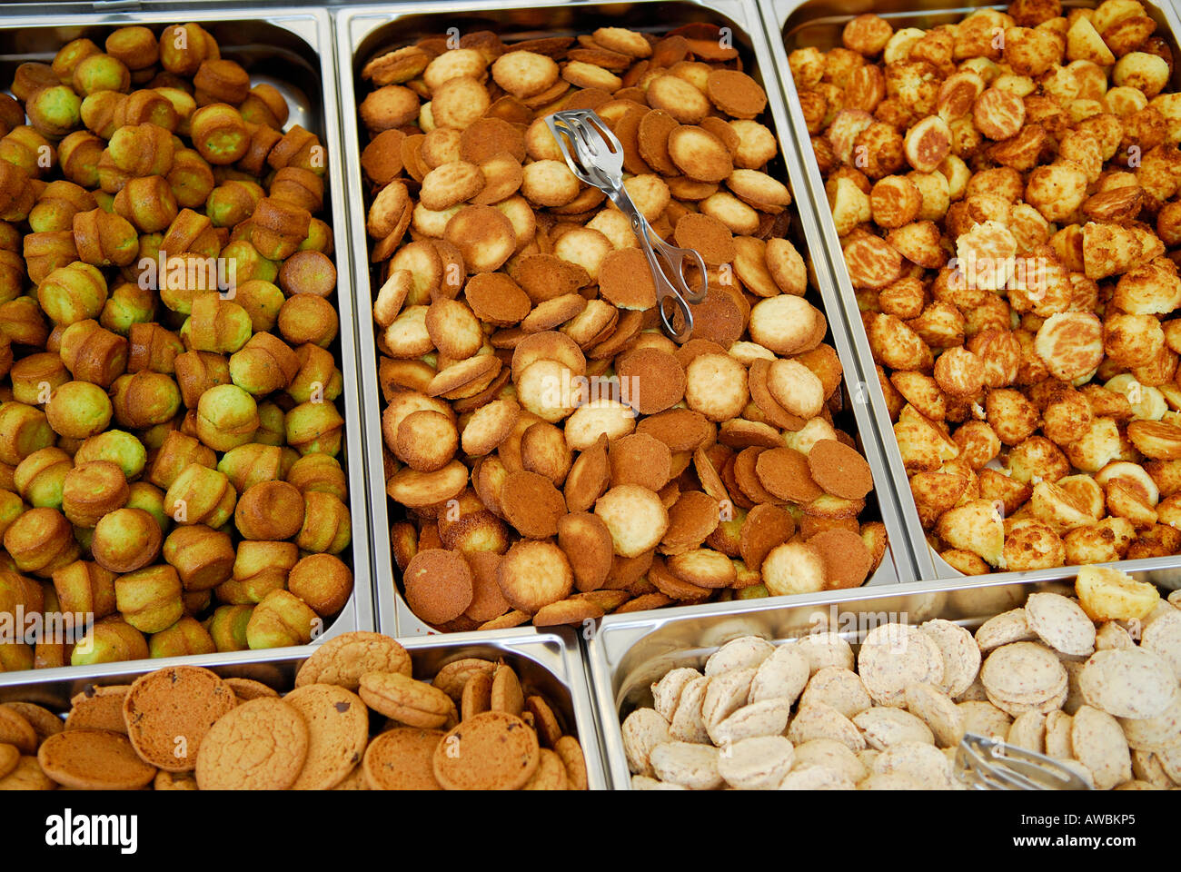 selection of biscuits on market stall Stock Photo - Alamy