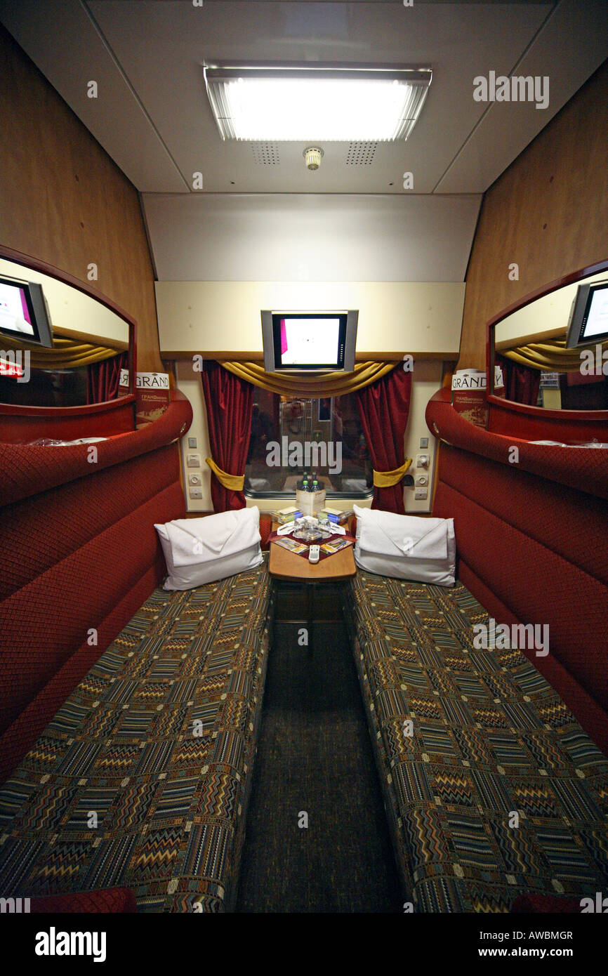 Russia, Moscow, Leningradskiy Station, Twin Room, Overnight Express ...